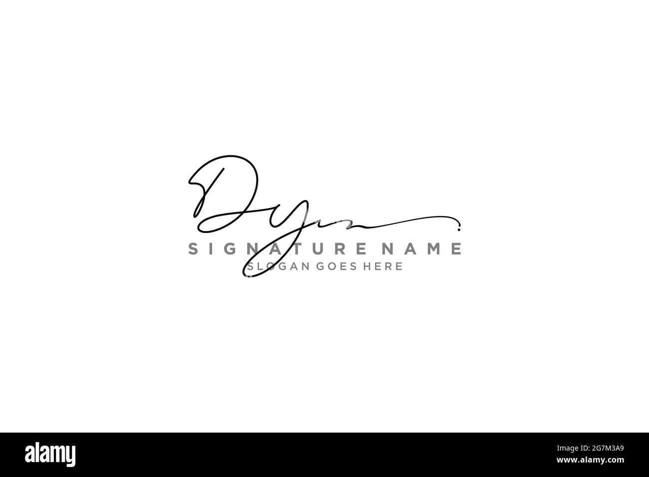 DY Letter Signature Logo Template elegant design logo Sign Symbol ...