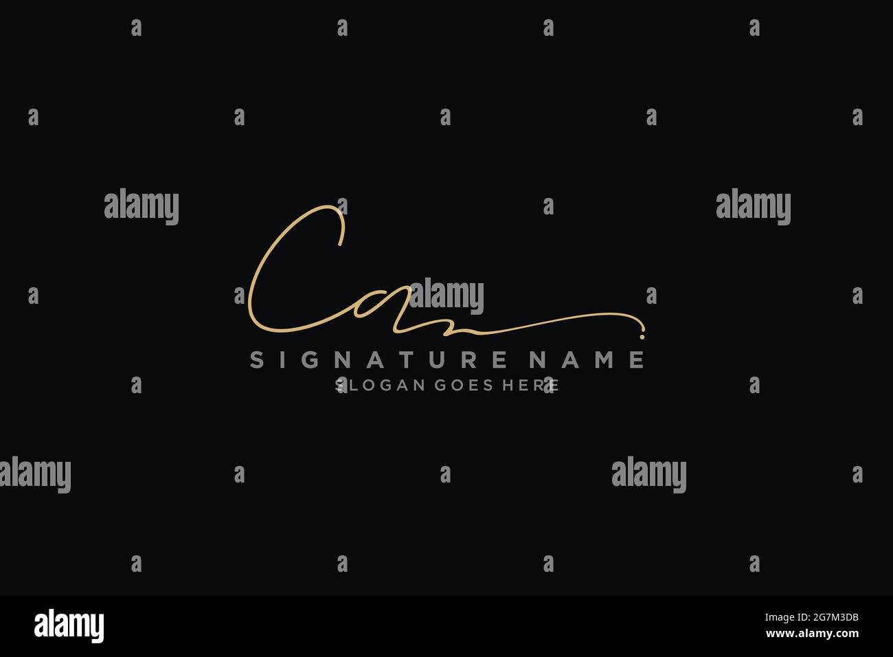 CA Letter Signature Logo Template elegant design logo Sign Symbol ...