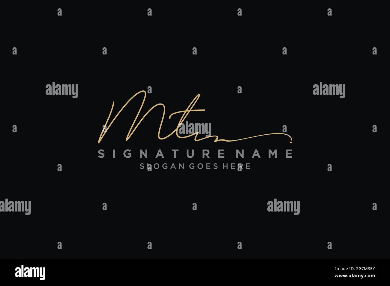 MT Letter Signature Logo Template elegant design logo Sign Symbol ...