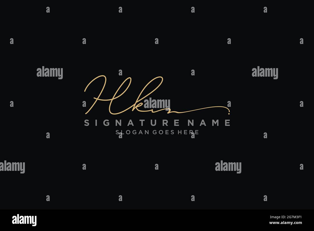 HK Letter Signature Logo Template elegant design logo Sign Symbol ...