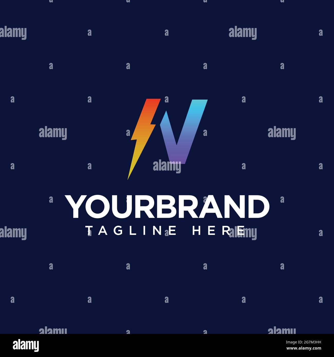Lightning logo hi-res stock photography and images - Alamy