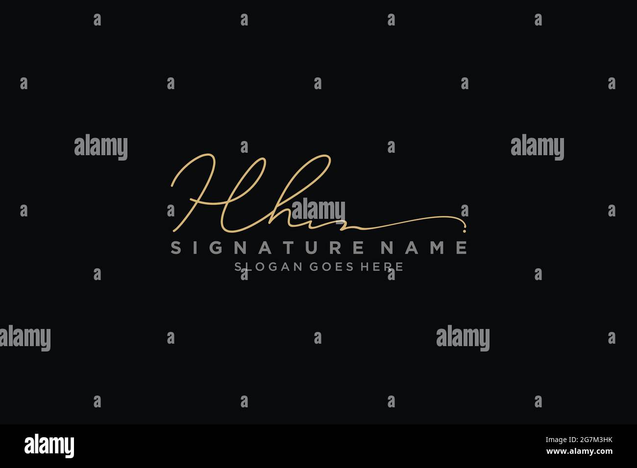 HH Letter Signature Logo Template elegant design logo Sign Symbol ...