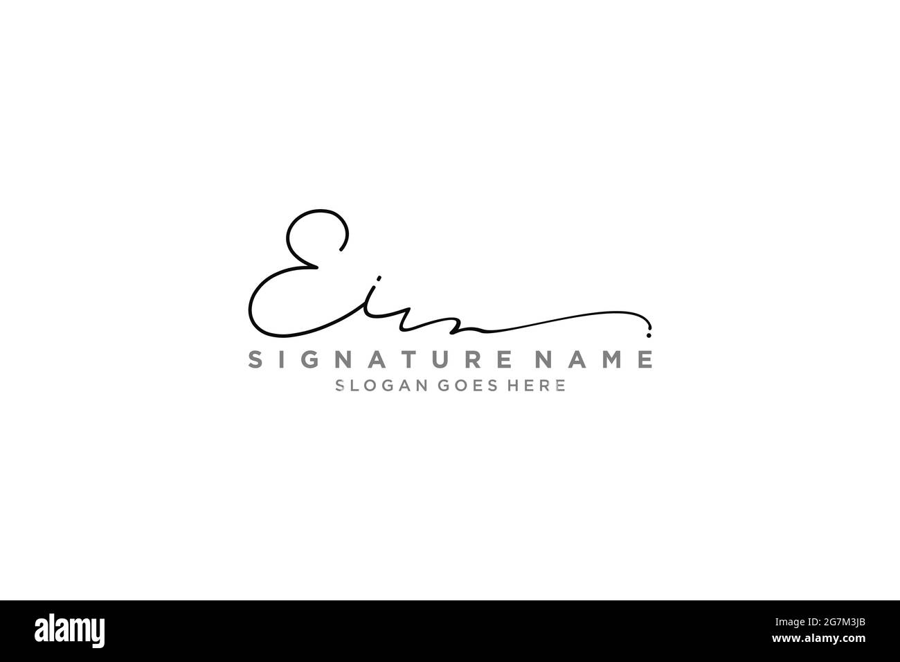EI Letter Signature Logo Template elegant design logo Sign Symbol ...