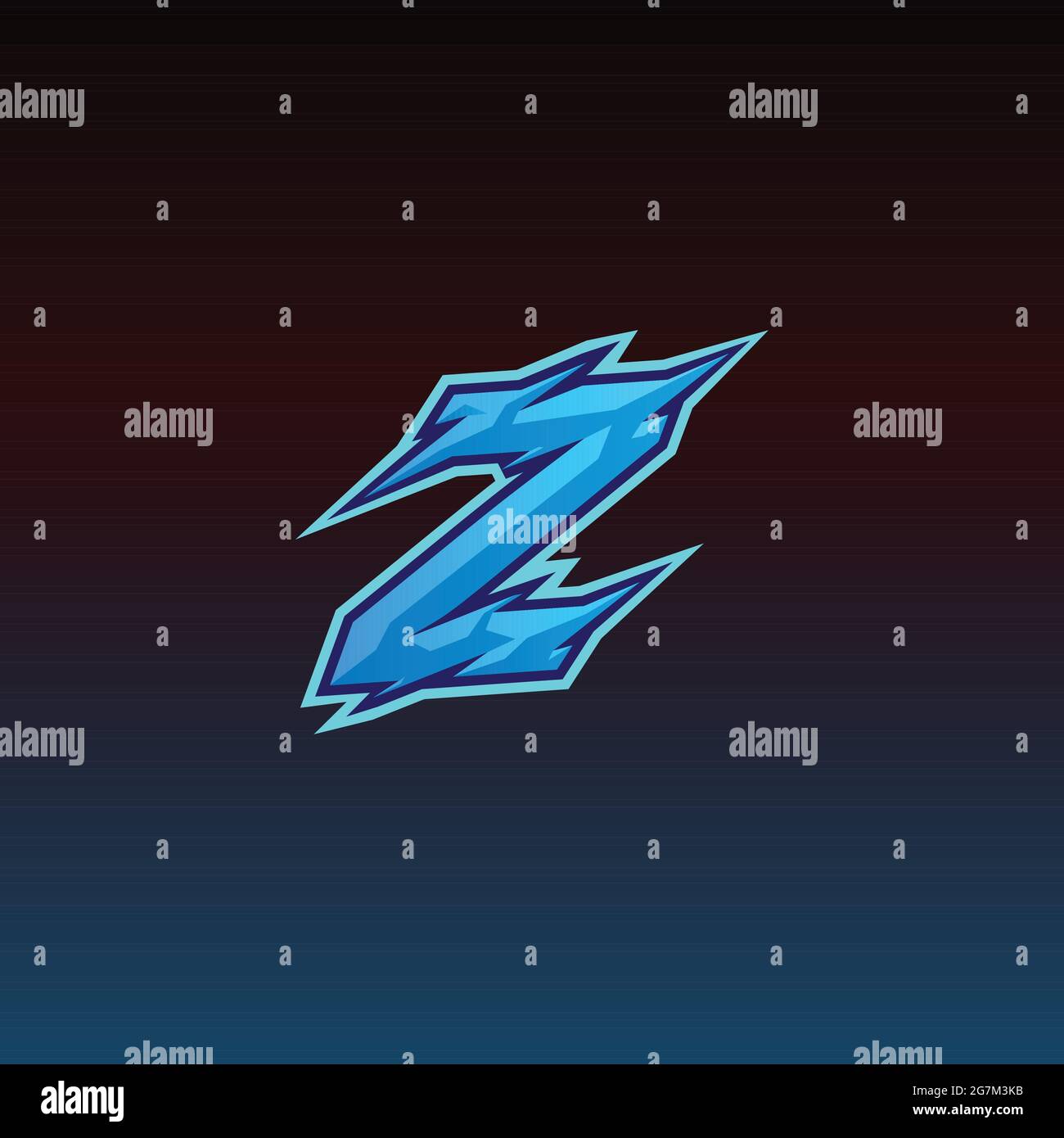 Initial Z Gaming Esport Logo Design Template Inspiration Stock Vector ...