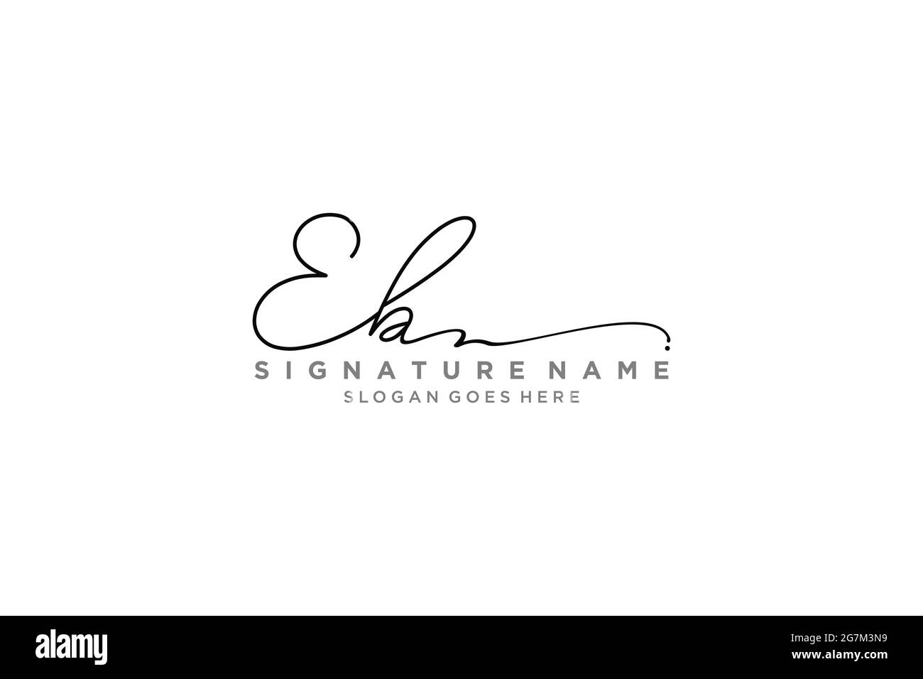 EB Letter Signature Logo Template elegant design logo Sign Symbol ...