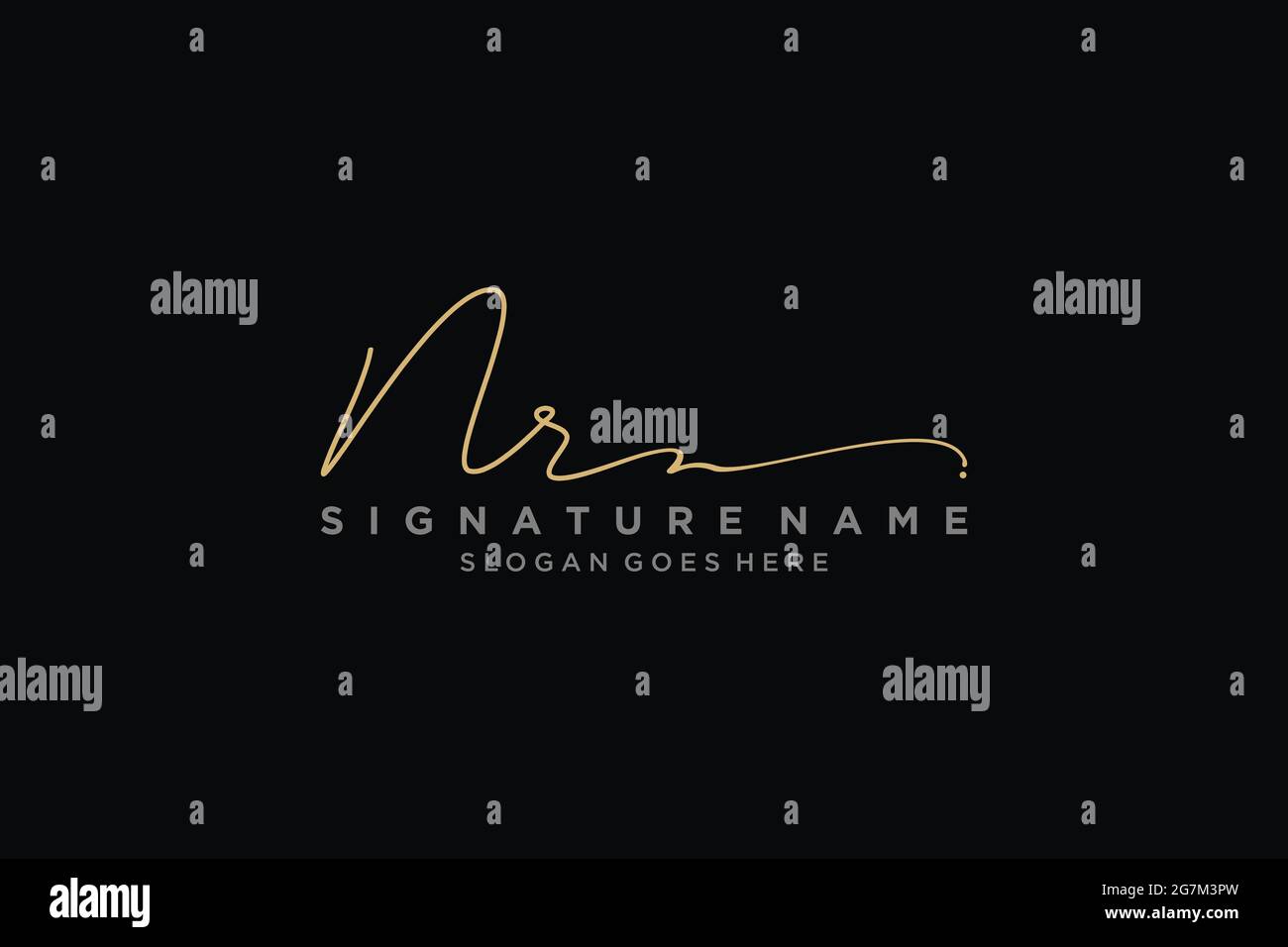 NR Letter Signature Logo Template elegant design logo Sign Symbol ...