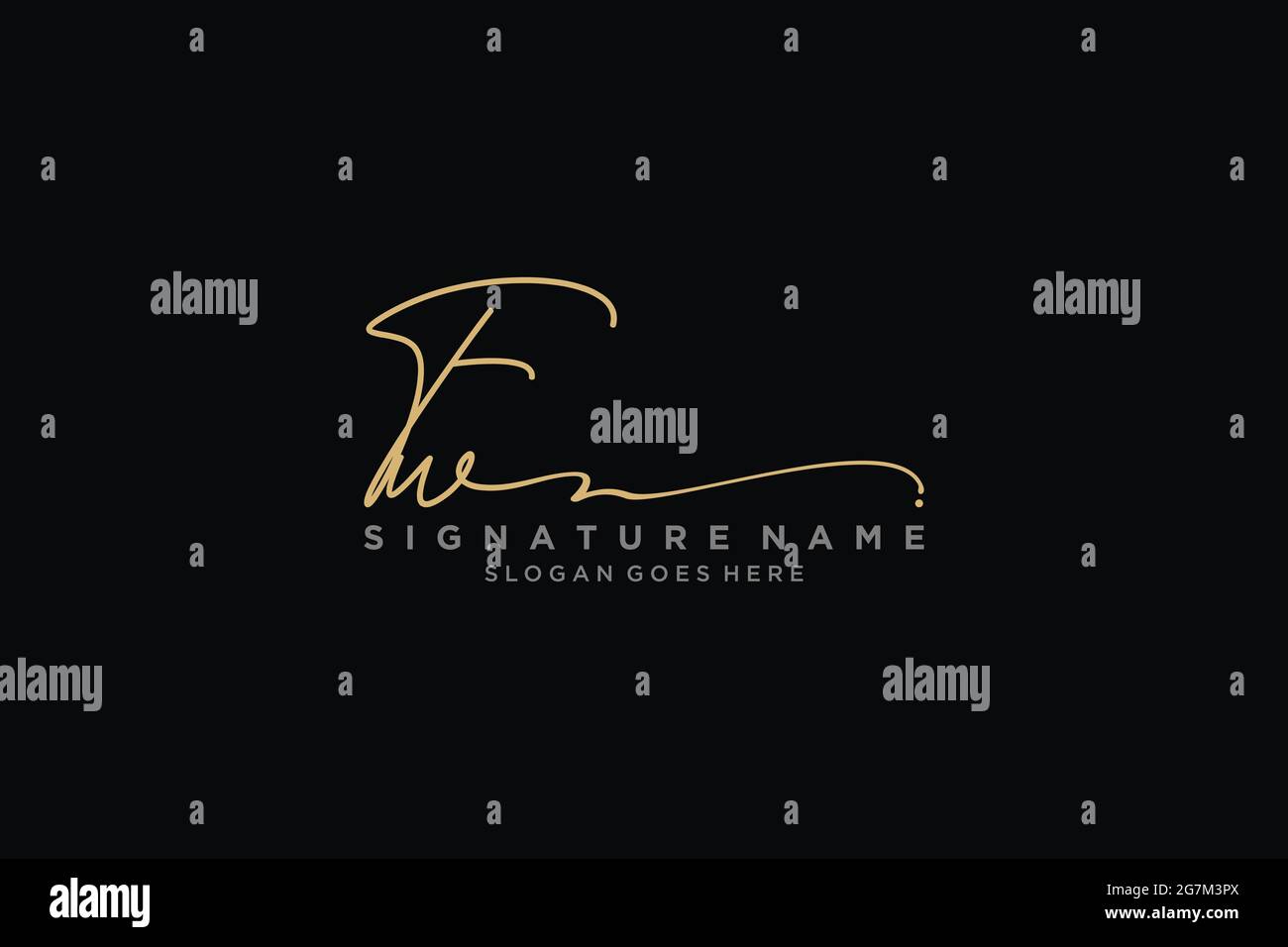 FW Letter Signature Logo Template elegant design logo Sign Symbol ...