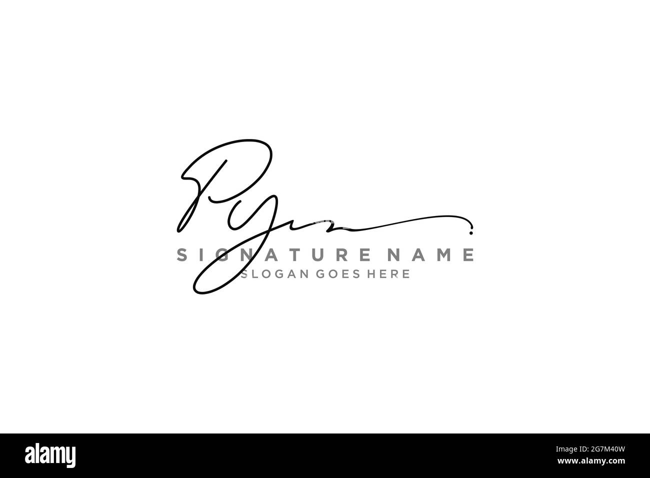 PY Letter Signature Logo Template elegant design logo Sign Symbol ...