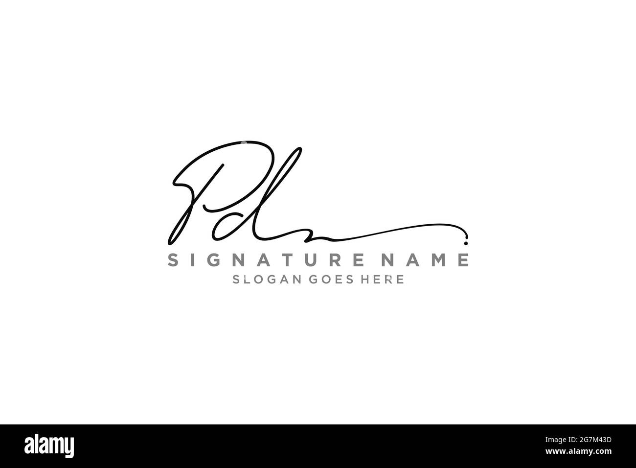 PD Letter Signature Logo Template elegant design logo Sign Symbol ...