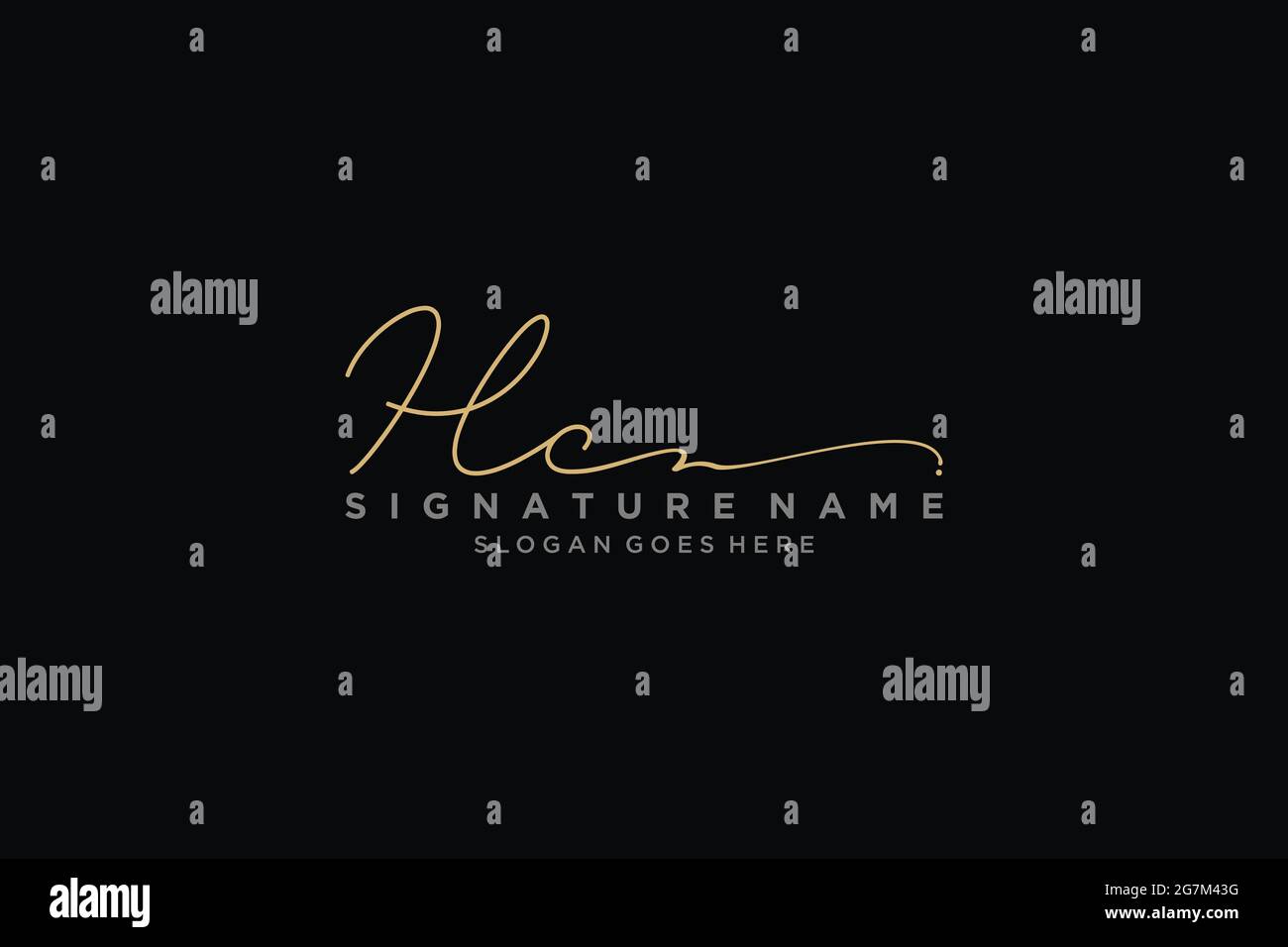 HC Letter Signature Logo Template elegant design logo Sign Symbol ...