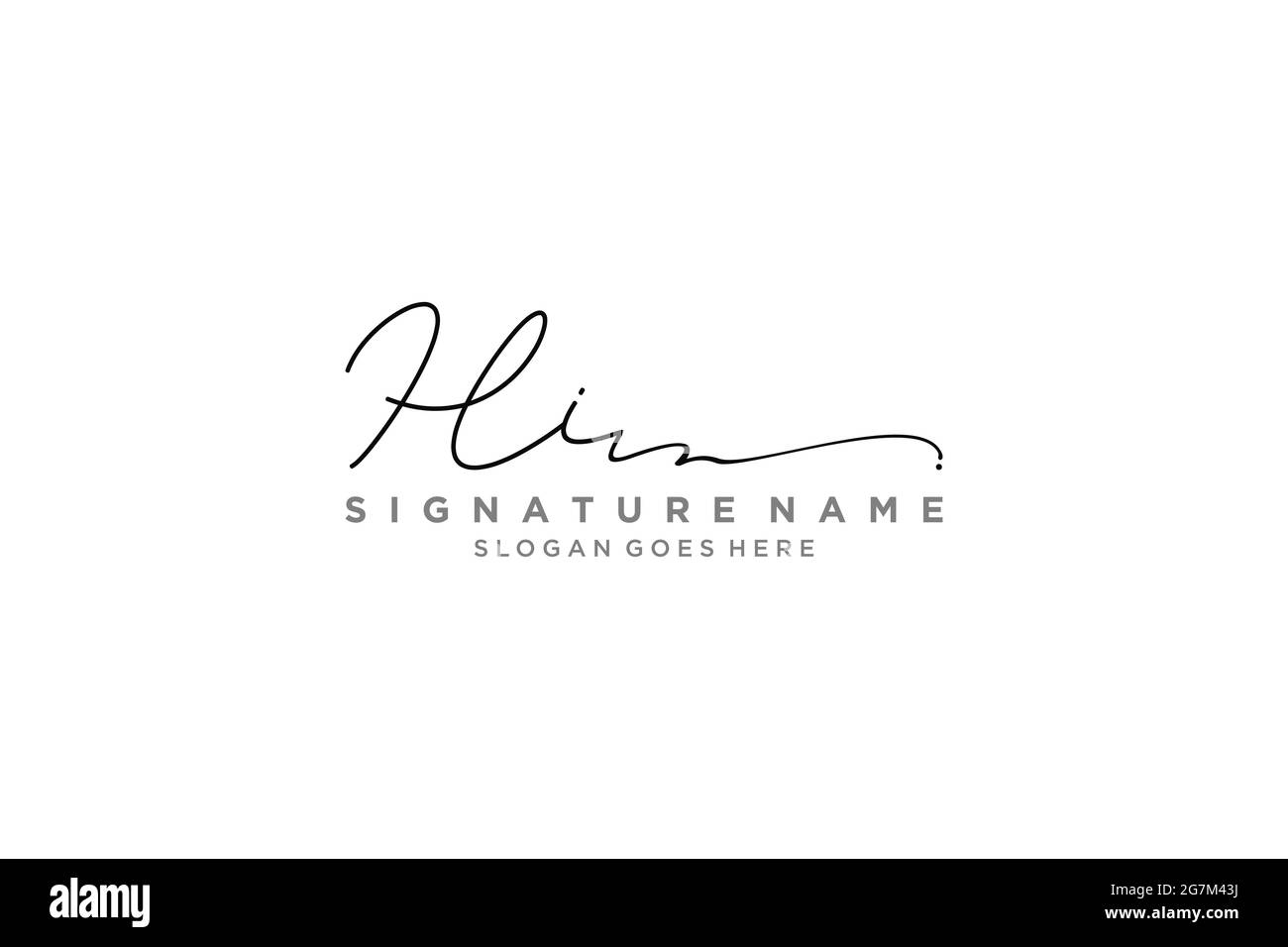 HI Letter Signature Logo Template elegant design logo Sign Symbol ...