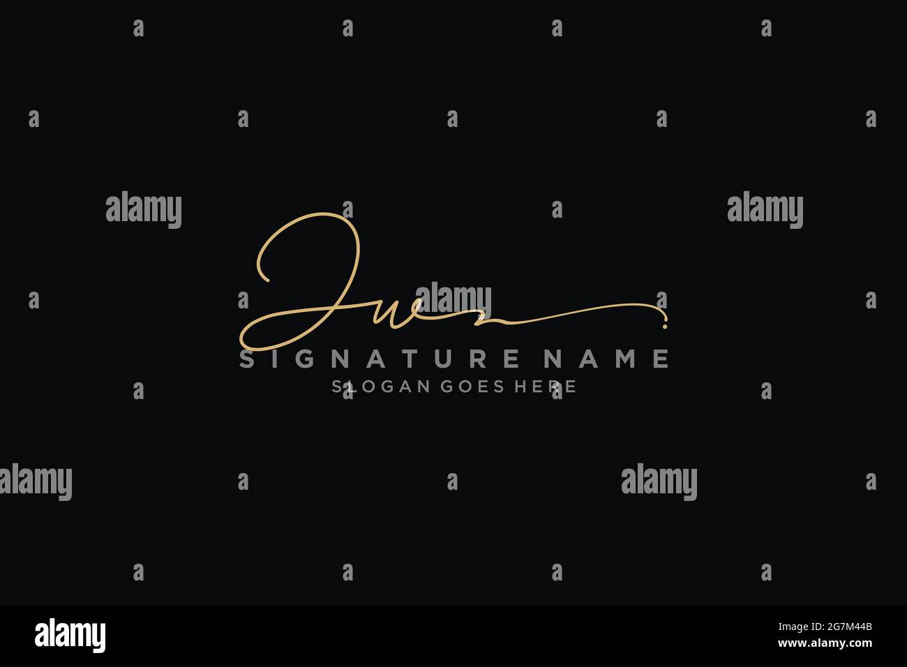 JW Letter Signature Logo Template elegant design logo Sign Symbol ...