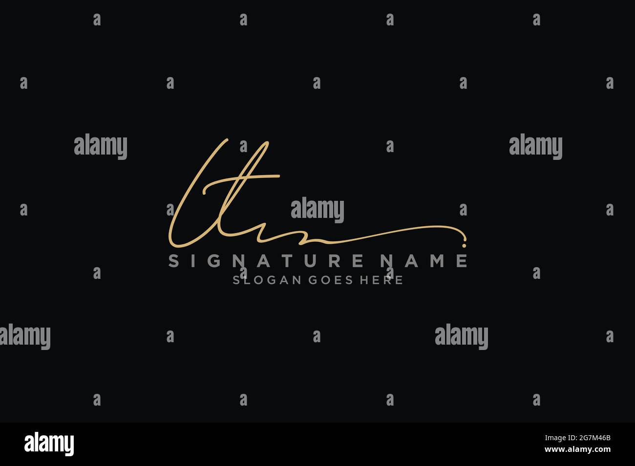 IT Letter Signature Logo Template elegant design logo Sign Symbol ...