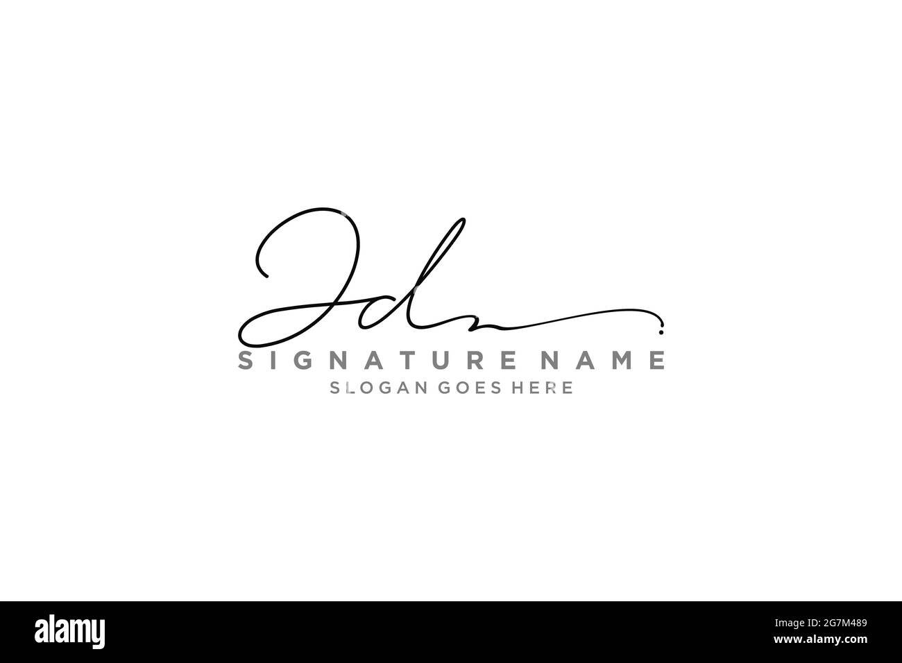 JD Letter Signature Logo Template elegant design logo Sign Symbol ...