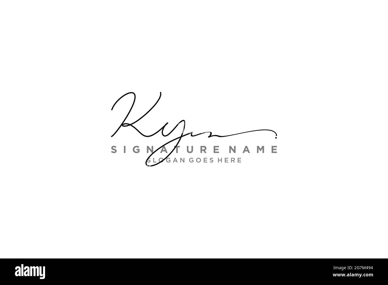 KY Letter Signature Logo Template elegant design logo Sign Symbol ...