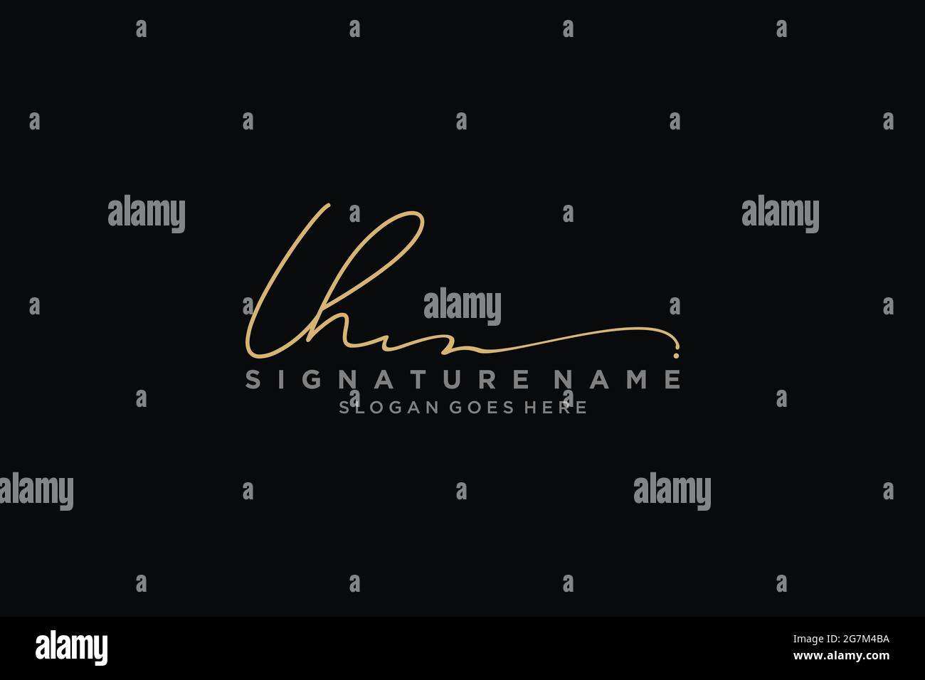 IH Letter Signature Logo Template elegant design logo Sign Symbol ...