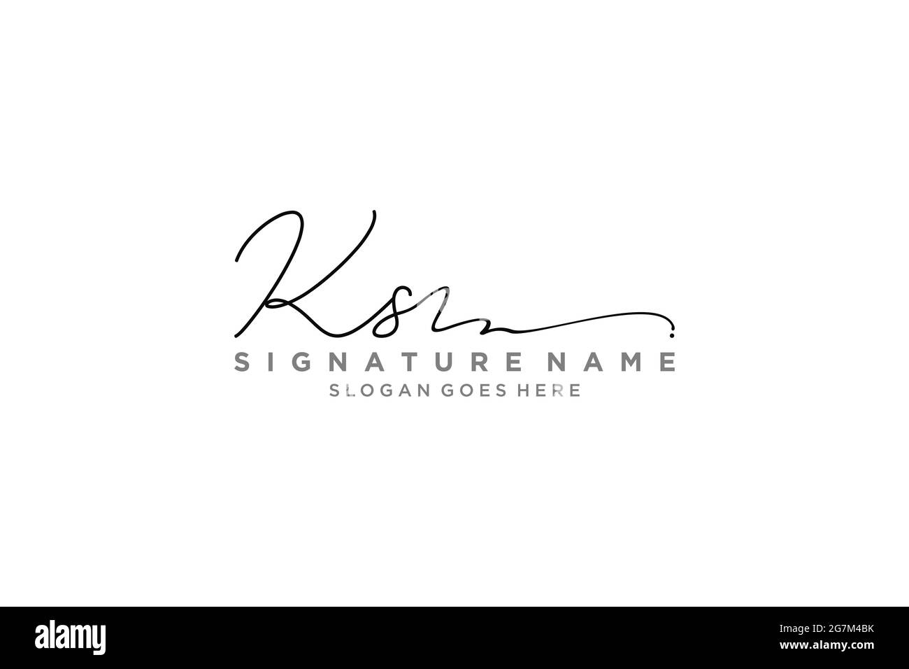 KS Letter Signature Logo Template elegant design logo Sign Symbol ...