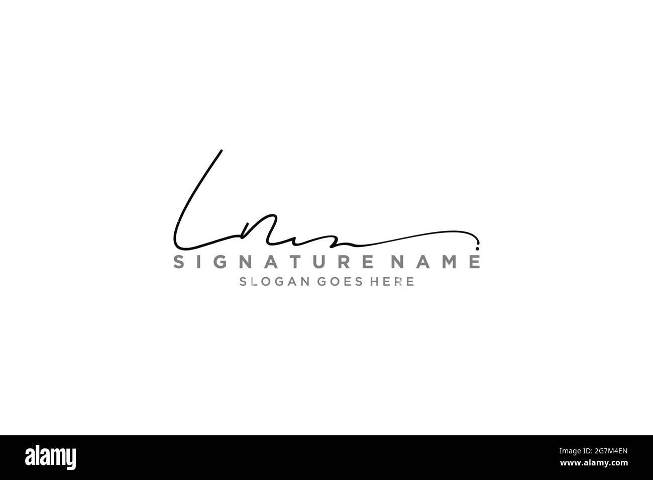 LN Letter Signature Logo Template elegant design logo Sign Symbol ...