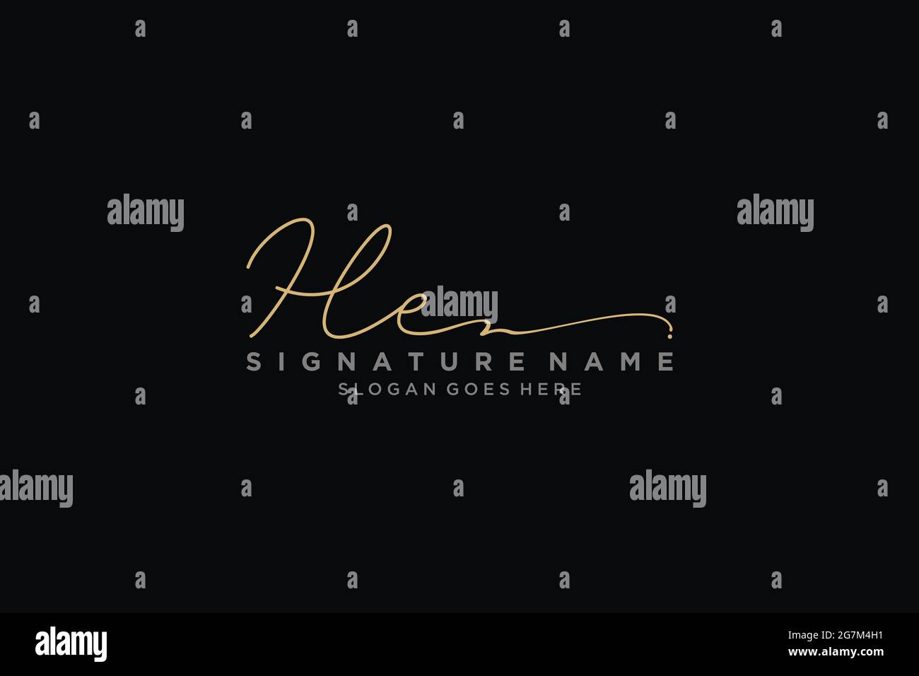 HE Letter Signature Logo Template elegant design logo Sign Symbol ...