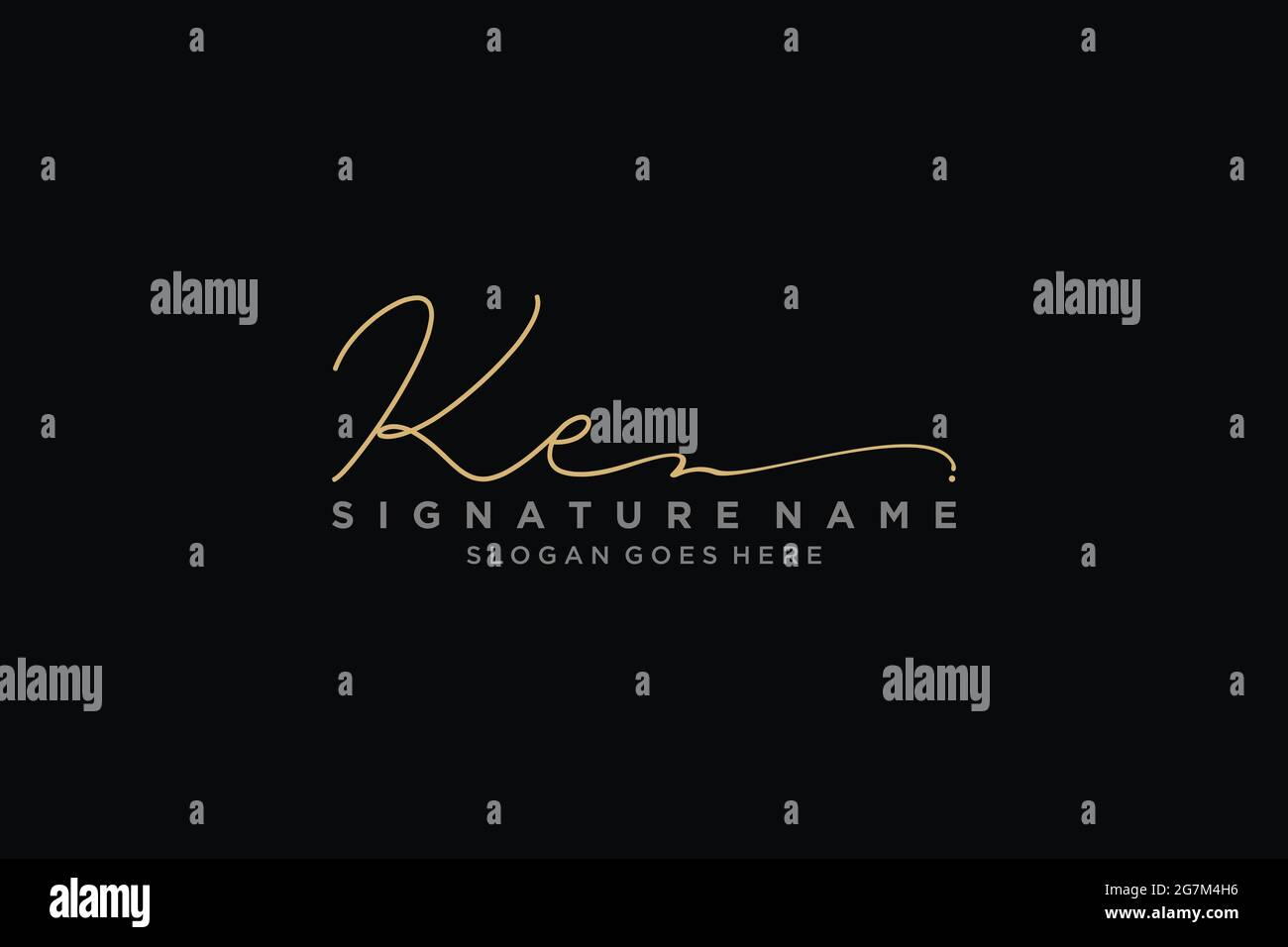 KE Letter Signature Logo Template elegant design logo Sign Symbol ...