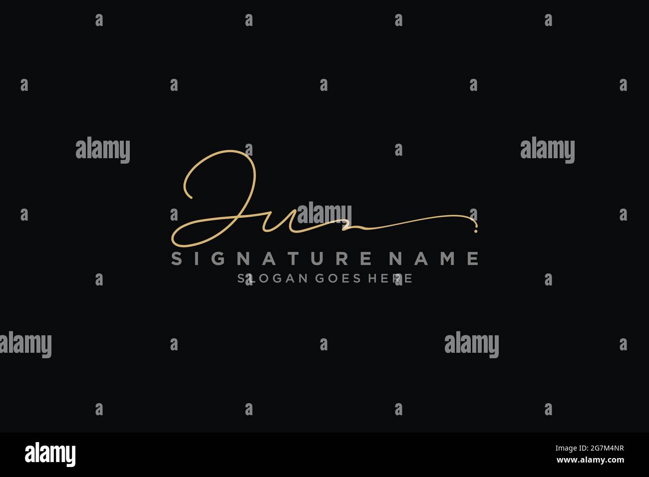 JU Letter Signature Logo Template elegant design logo Sign Symbol template vector icon Stock ...