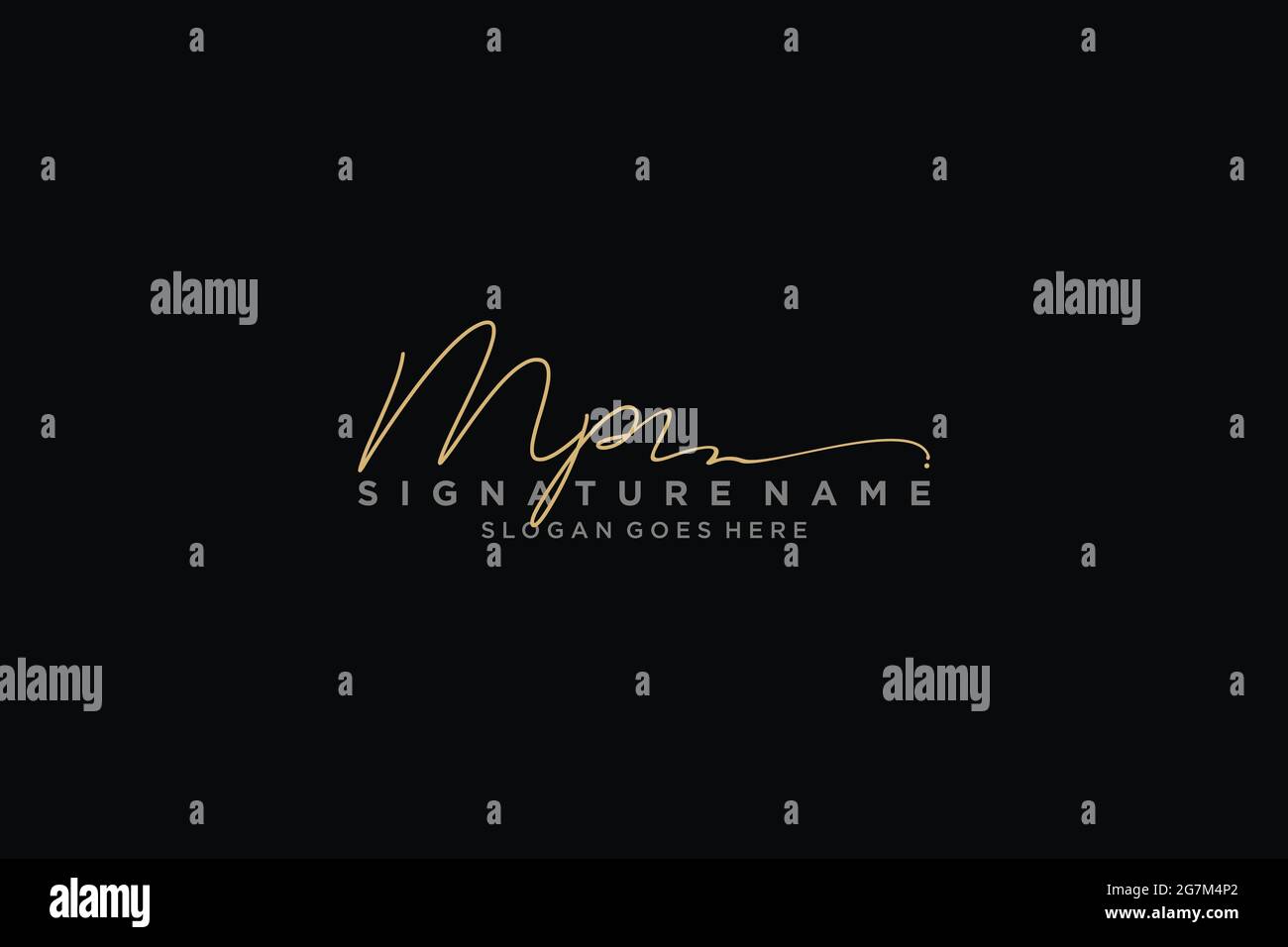 MP Letter Signature Logo Template elegant design logo Sign Symbol ...