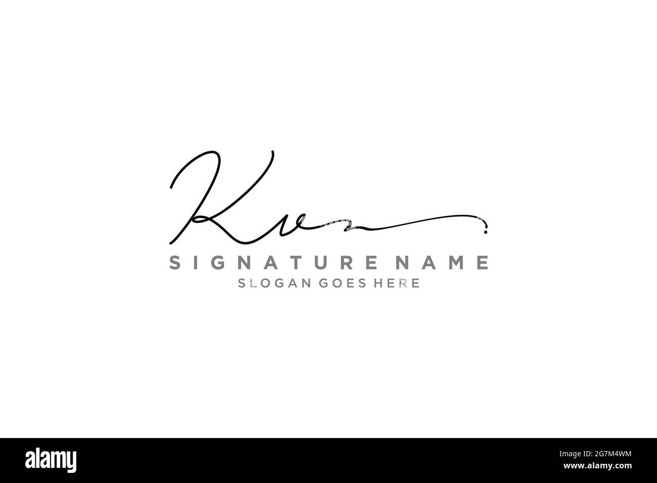 KV Letter Signature Logo Template elegant design logo Sign Symbol ...