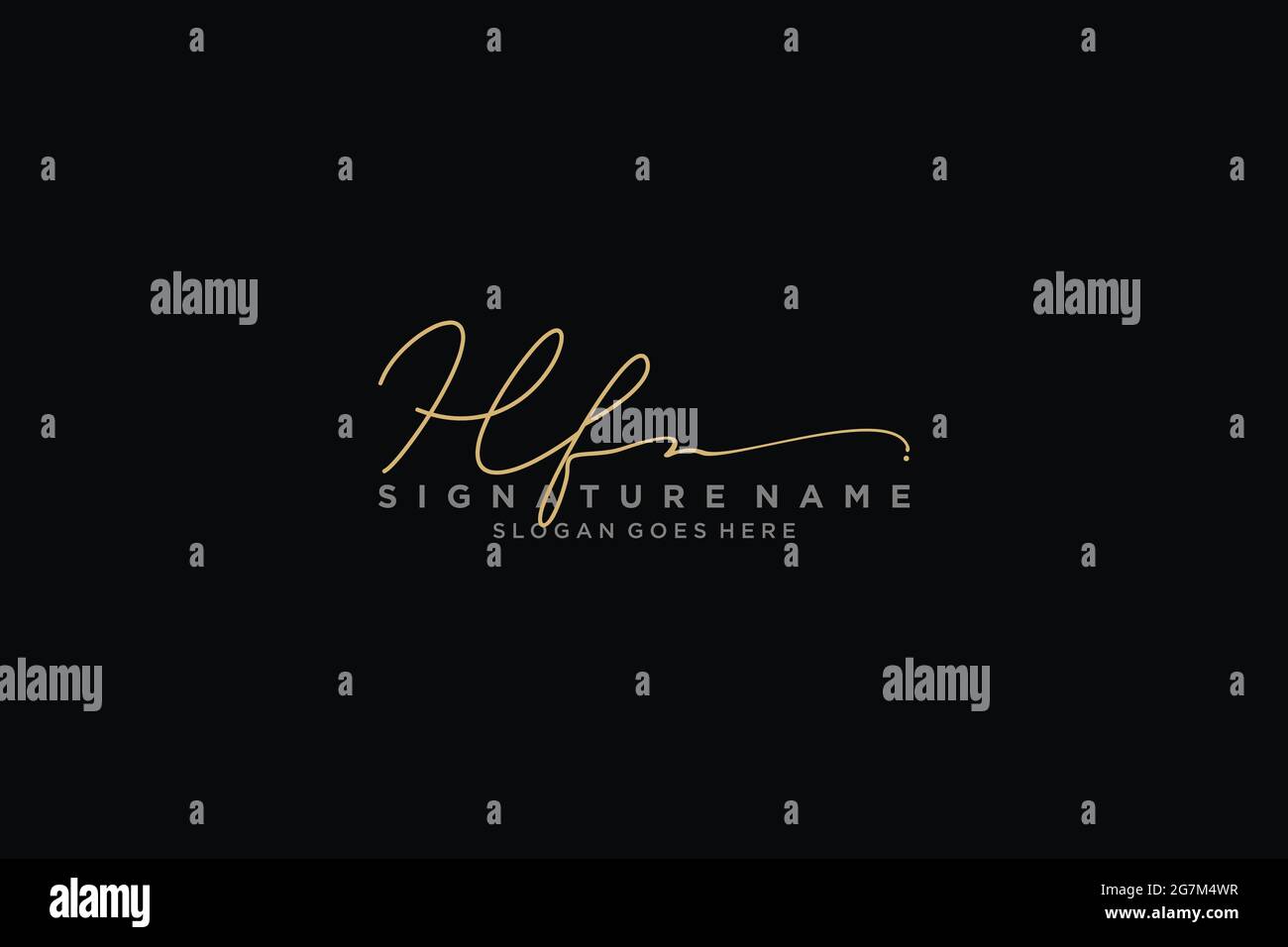 HF Letter Signature Logo Template elegant design logo Sign Symbol ...
