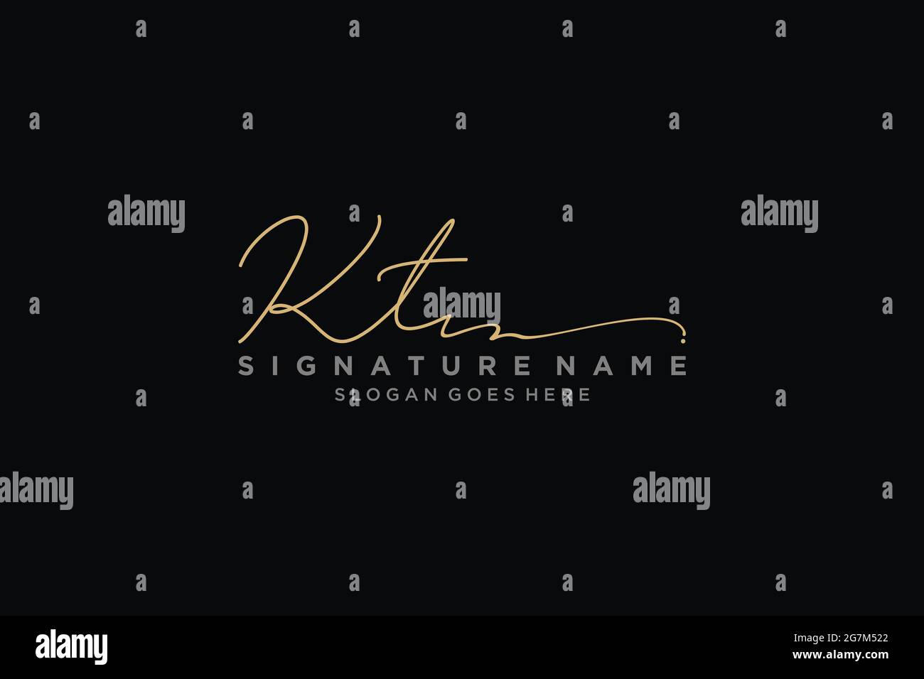 KT Letter Signature Logo Template elegant design logo Sign Symbol ...