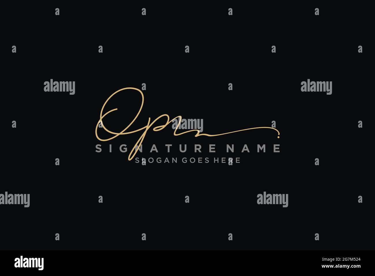 OP Letter Signature Logo Template elegant design logo Sign Symbol ...