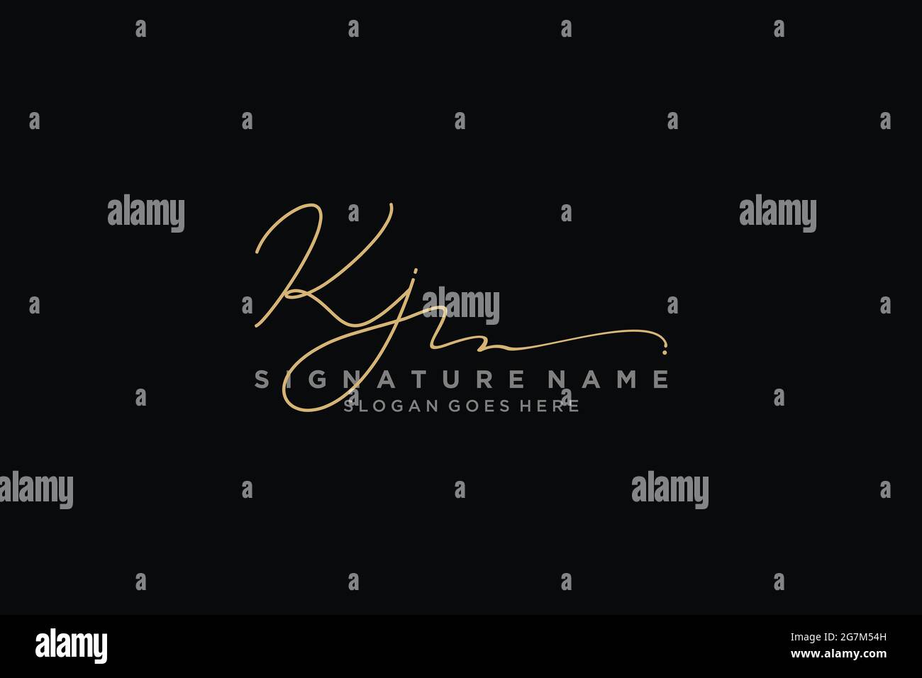 KJ Letter Signature Logo Template elegant design logo Sign Symbol ...