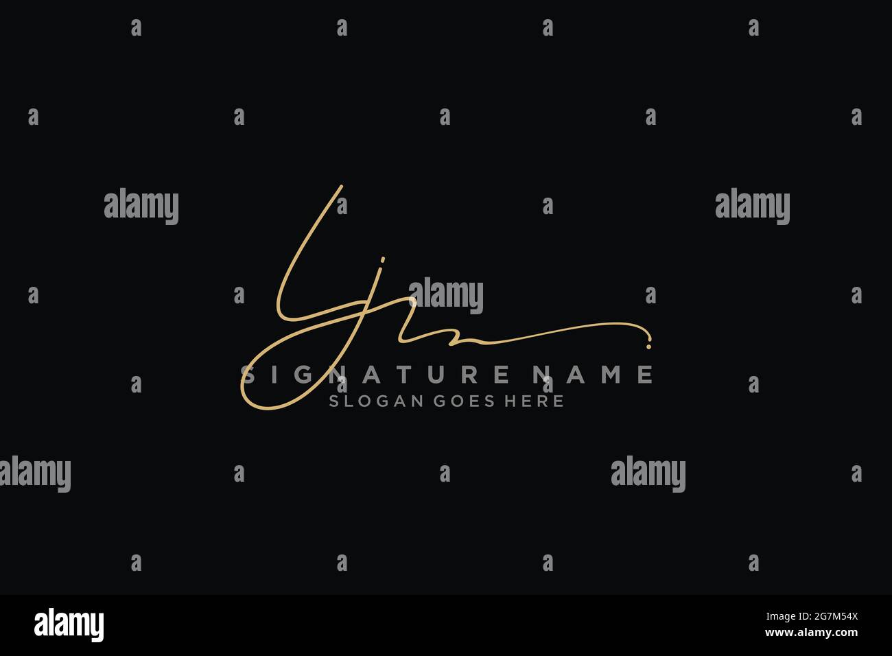 LJ Letter Signature Logo Template elegant design logo Sign Symbol ...