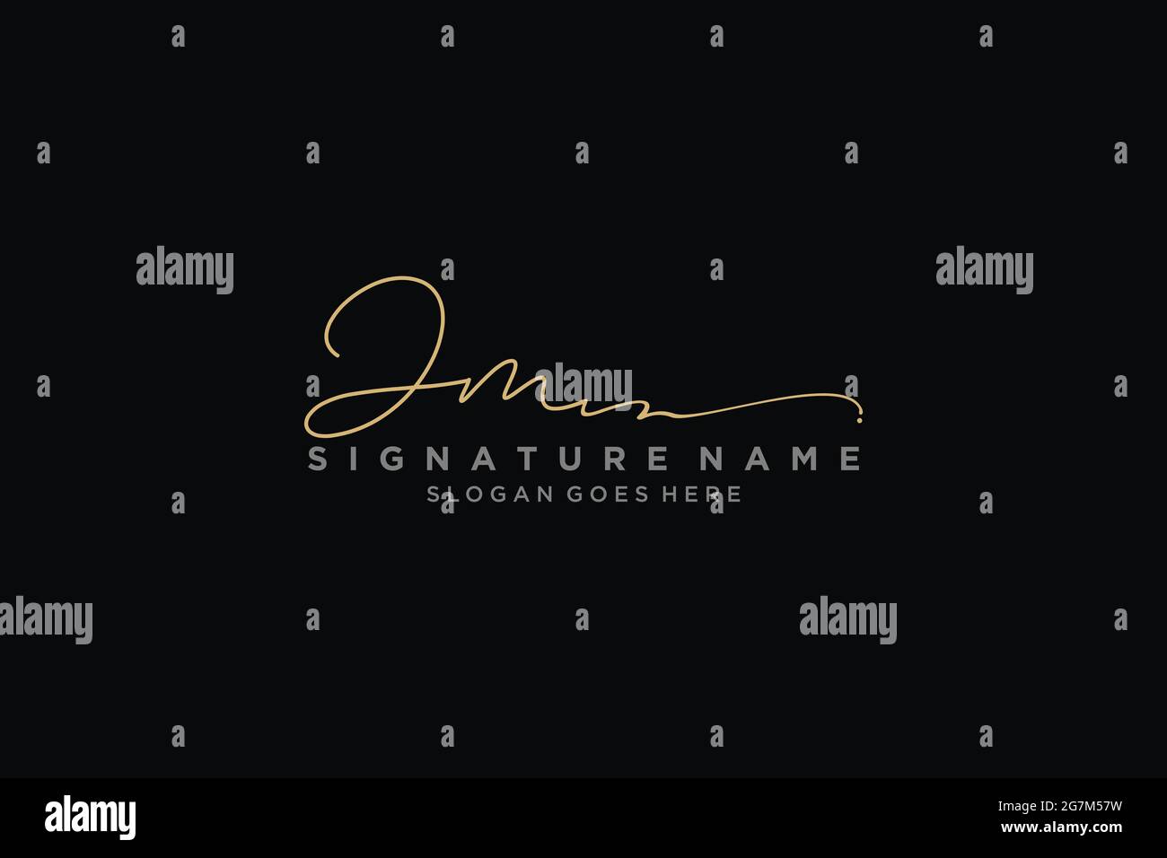 JM Letter Signature Logo Template elegant design logo Sign Symbol ...