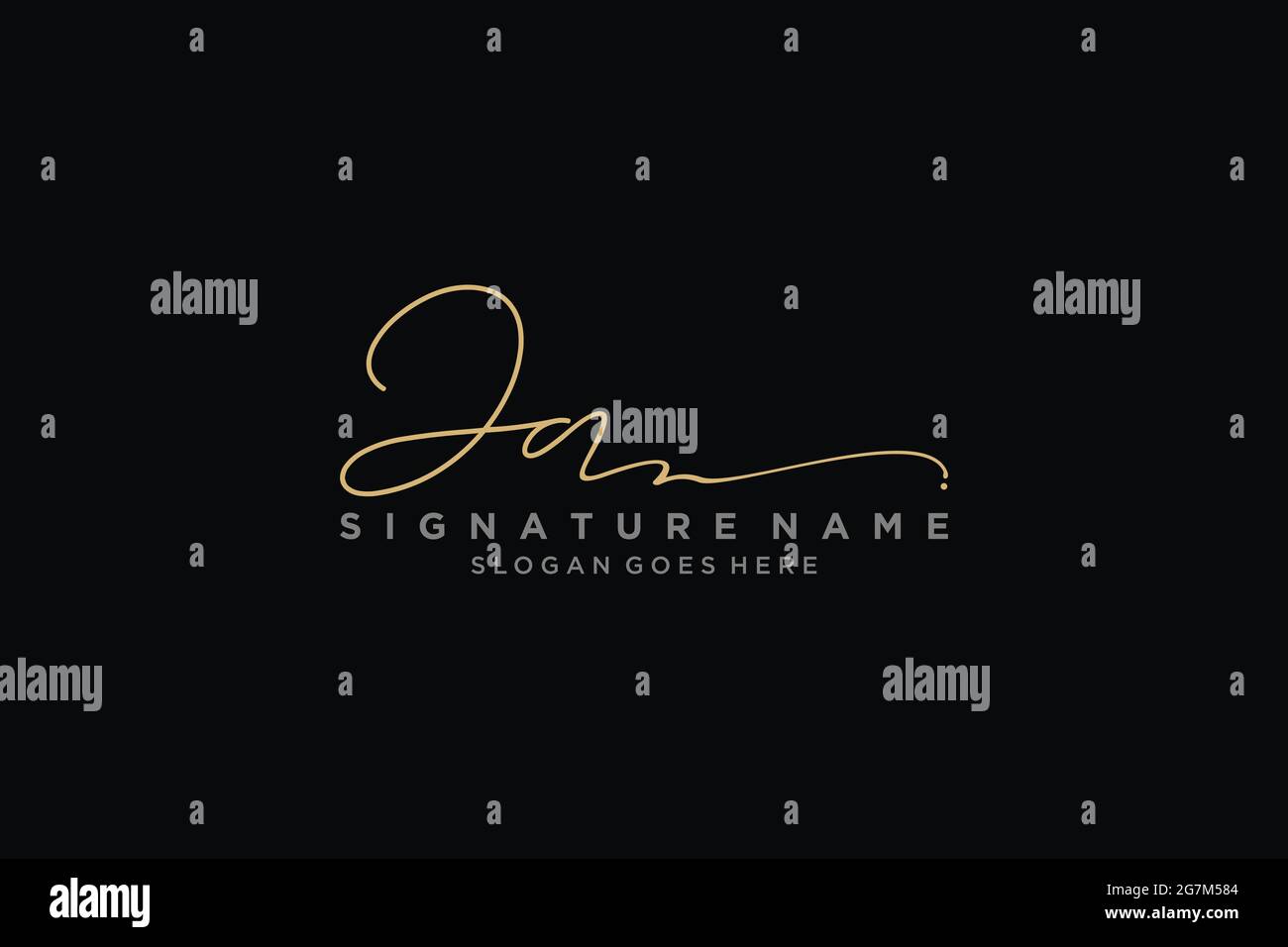 JA Letter Signature Logo Template elegant design logo Sign Symbol ...