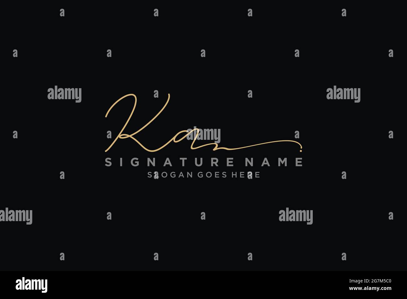 KA Letter Signature Logo Template elegant design logo Sign Symbol ...