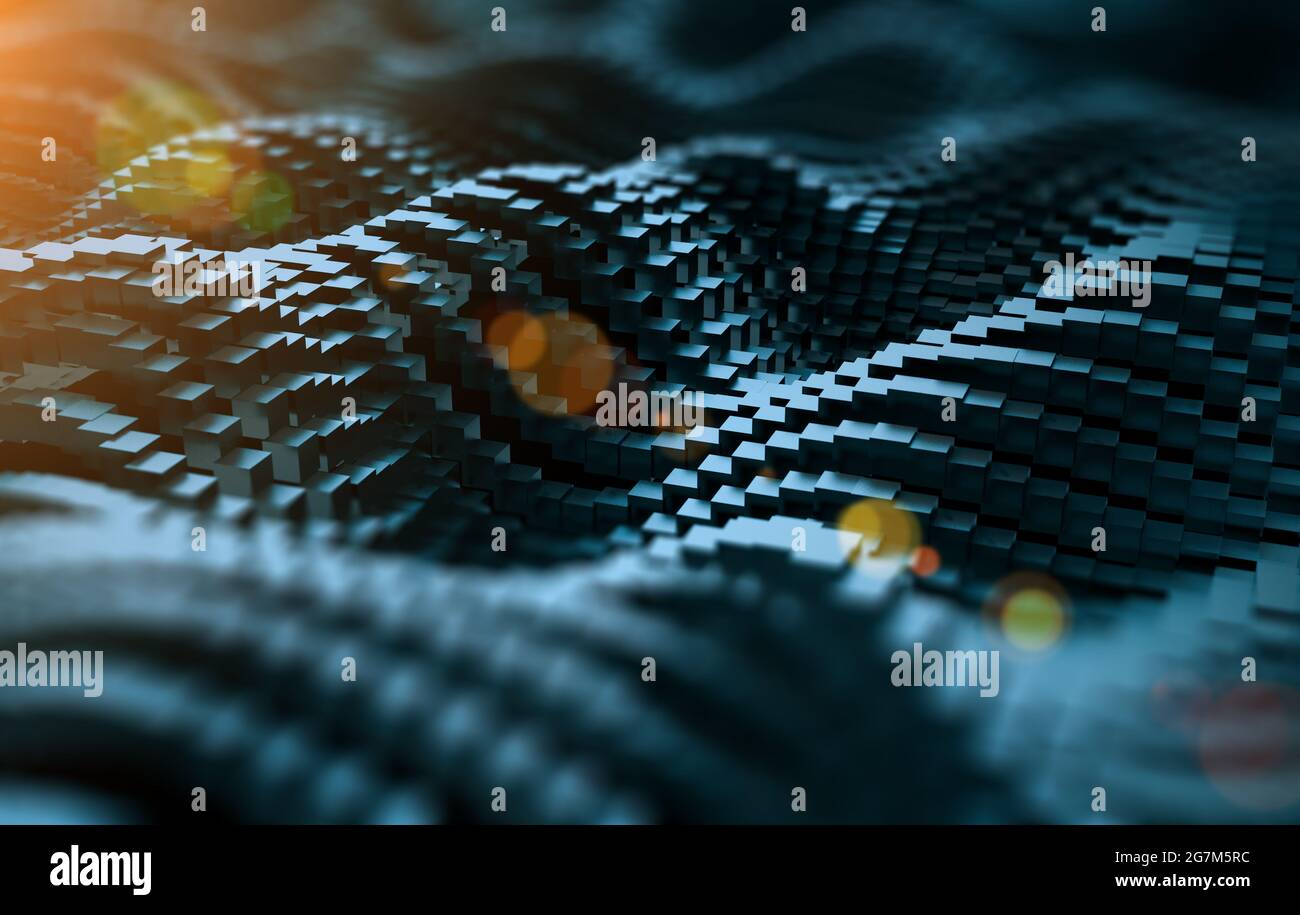 Science and technology backdrop.Polygonal pattern.Futuristic 3d ...