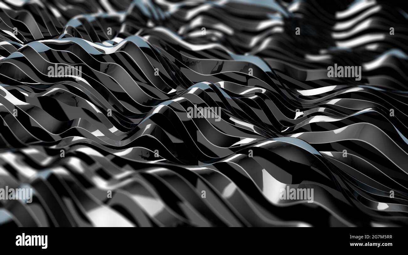 Waves and reflections modern backdrop.Abstract lines background Stock ...
