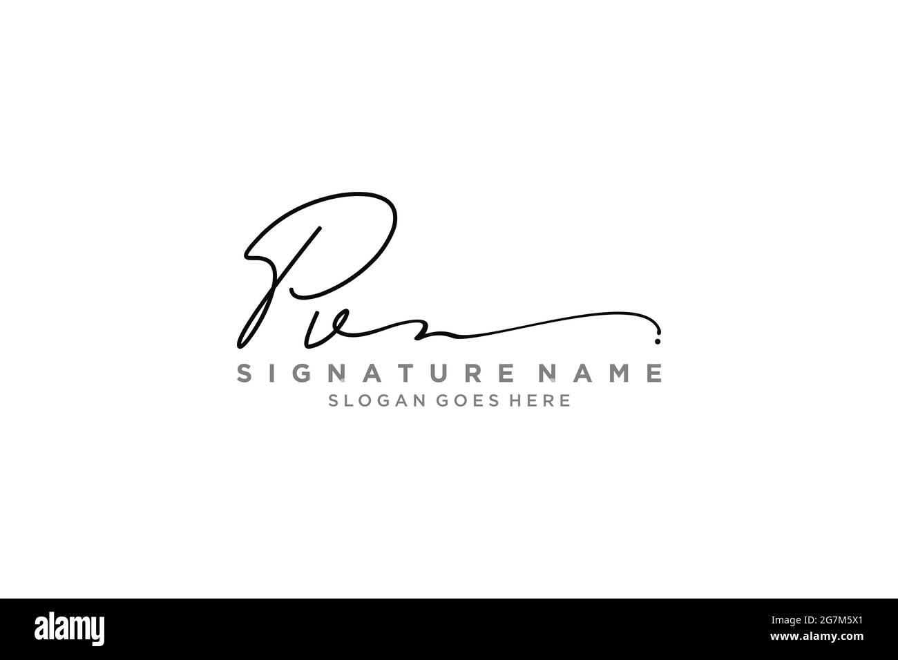 PV Letter Signature Logo Template elegant design logo Sign Symbol ...