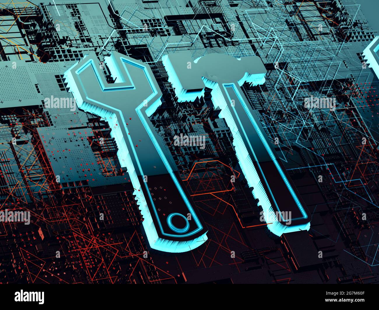 Abstract technology business and internet template background.Technical ...