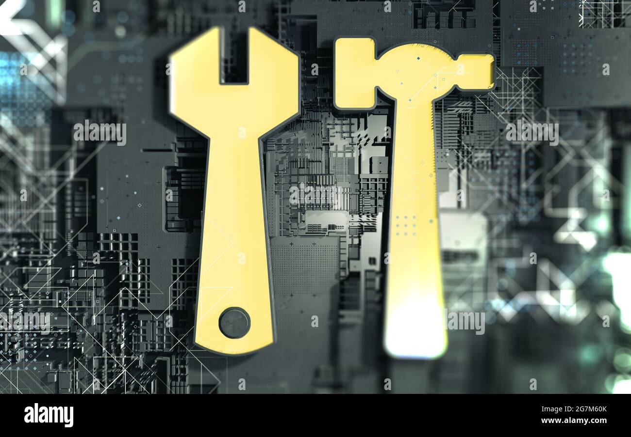 Abstract technology business and internet template background.Technical ...