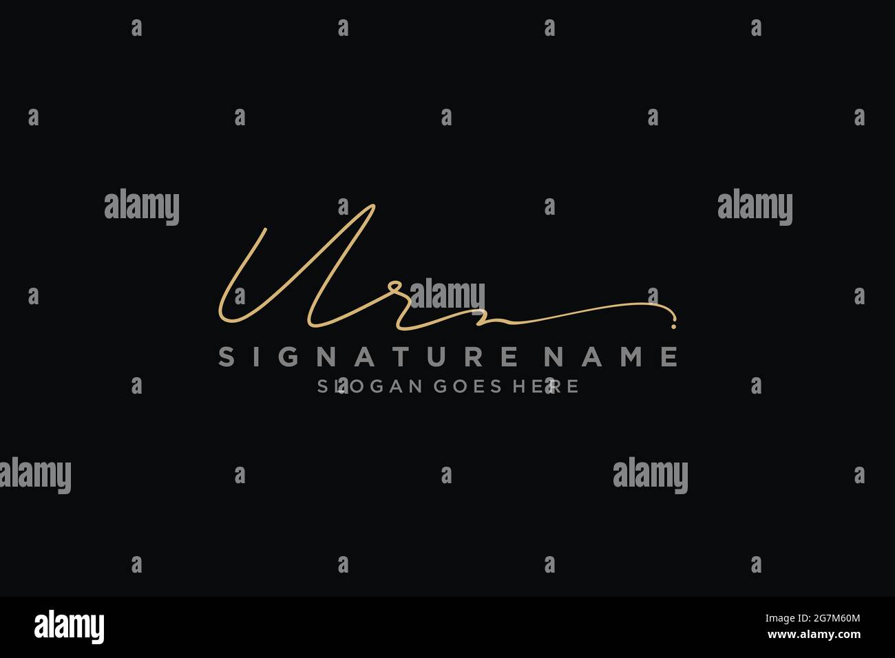UR Letter Signature Logo Template elegant design logo Sign Symbol ...