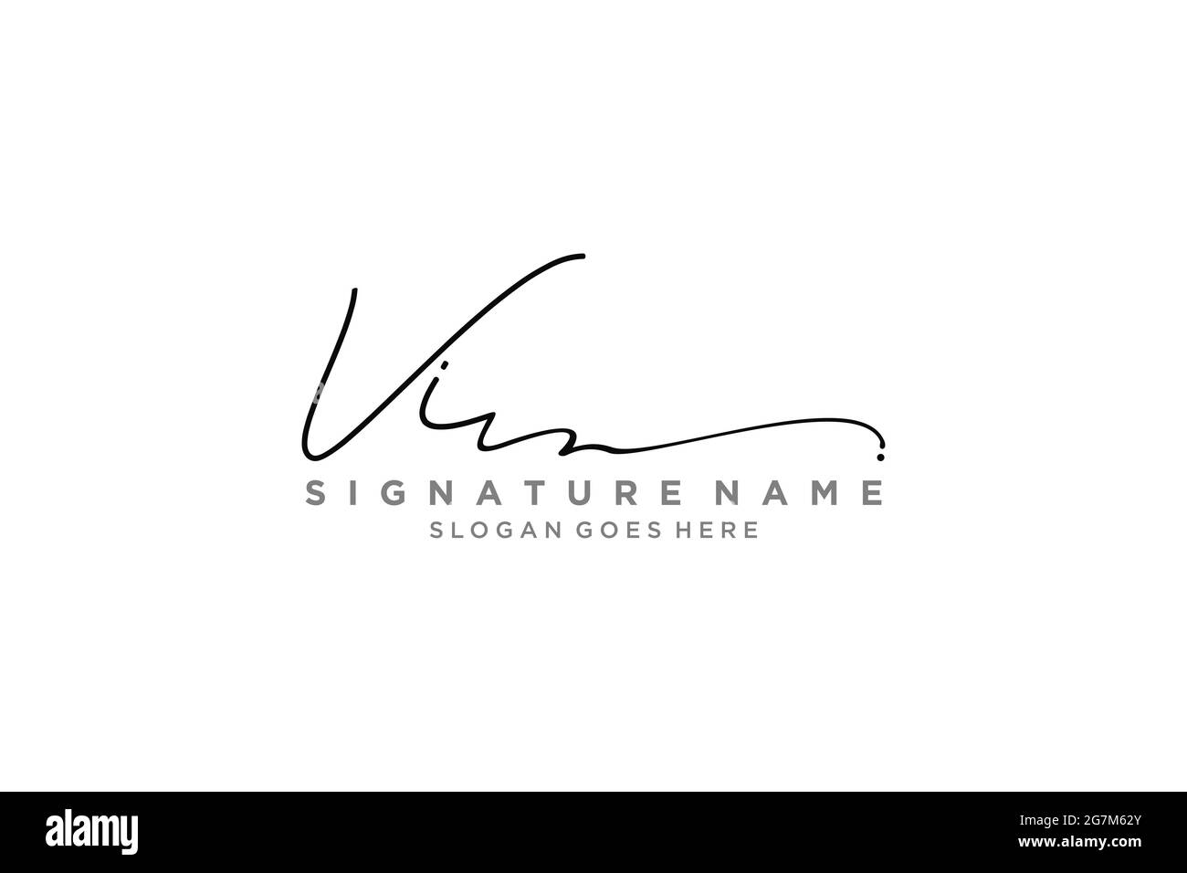 VI Letter Signature Logo Template elegant design logo Sign Symbol ...