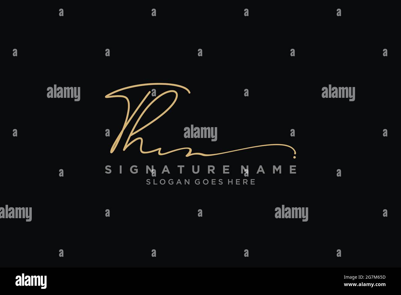 TH Letter Signature Logo Template elegant design logo Sign Symbol ...