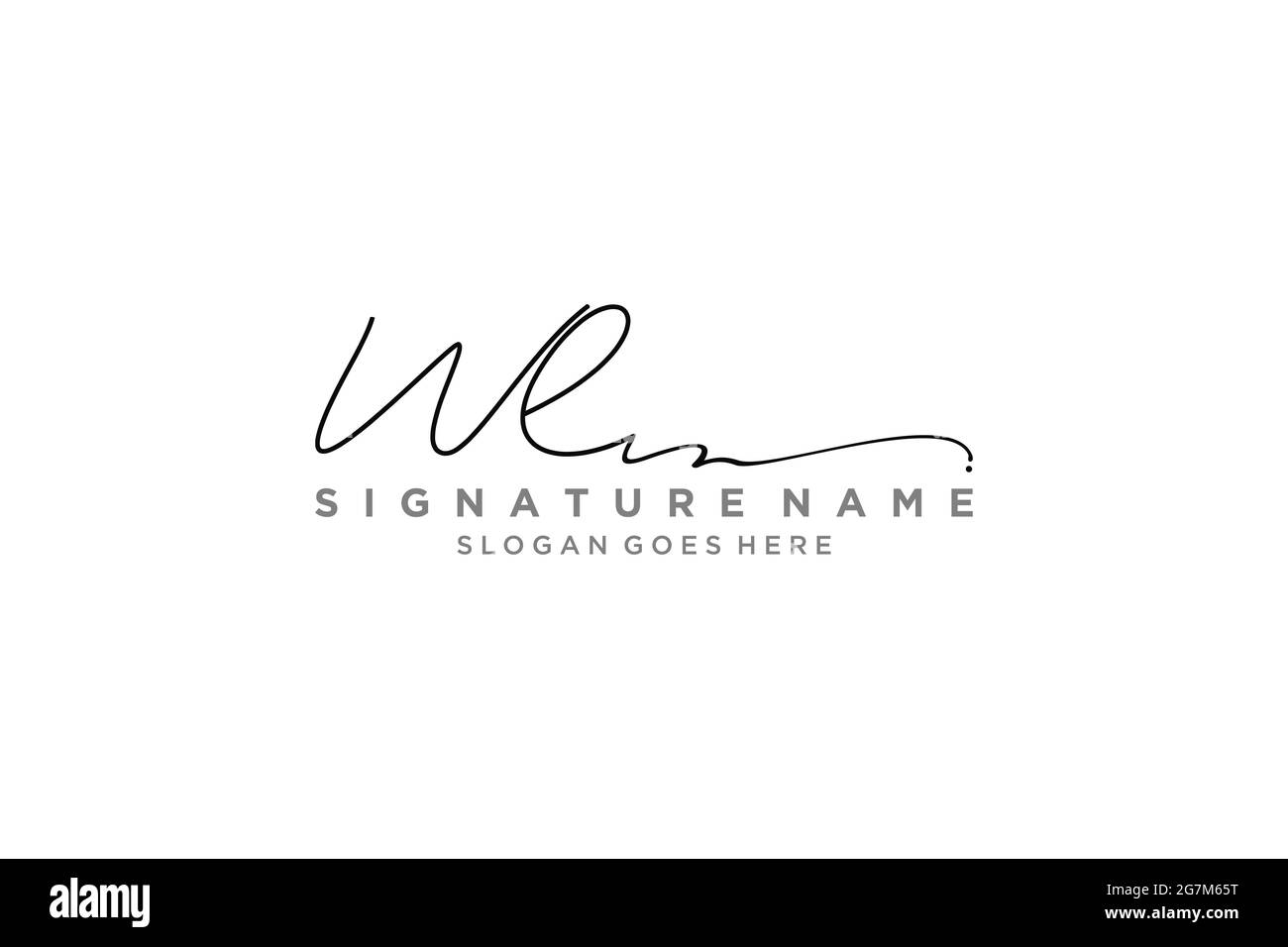 WL Letter Signature Logo Template elegant design logo Sign Symbol ...