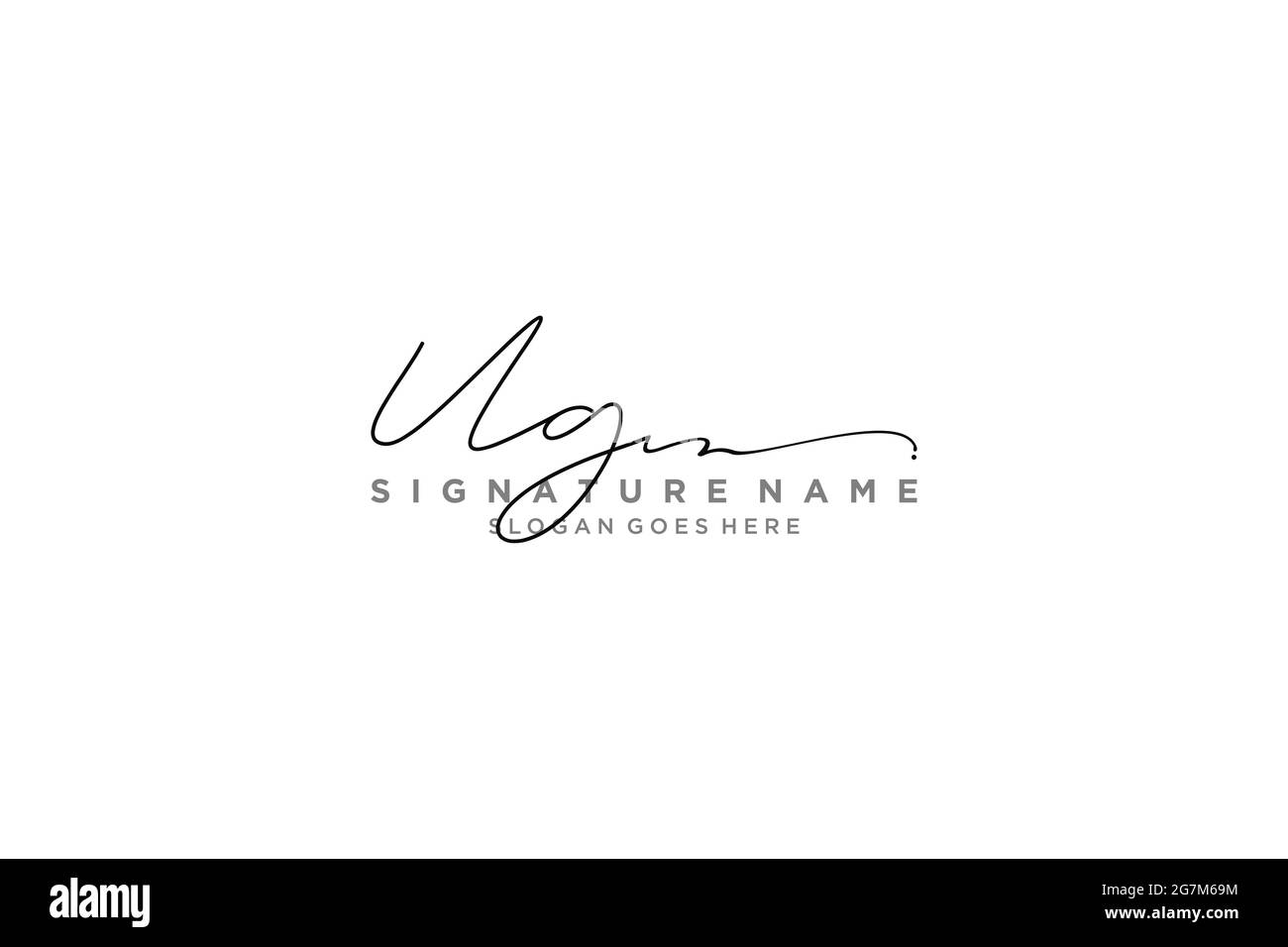 UG Letter Signature Logo Template elegant design logo Sign Symbol ...