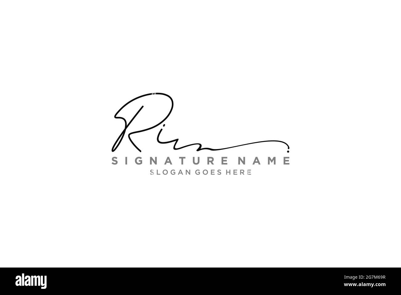 RI Letter Signature Logo Template elegant design logo Sign Symbol ...