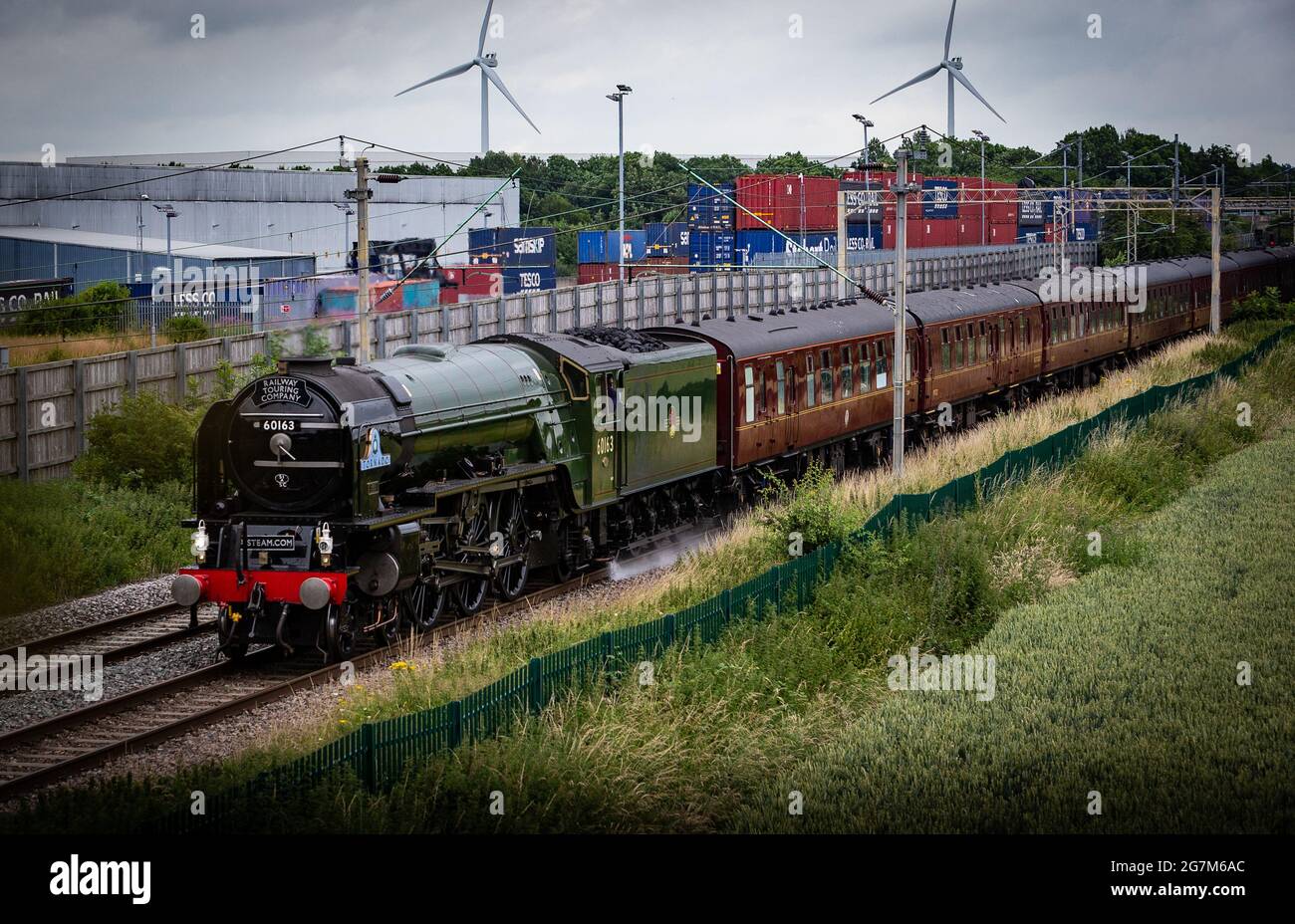 Blue steam loco hi-res stock photography and images - Alamy