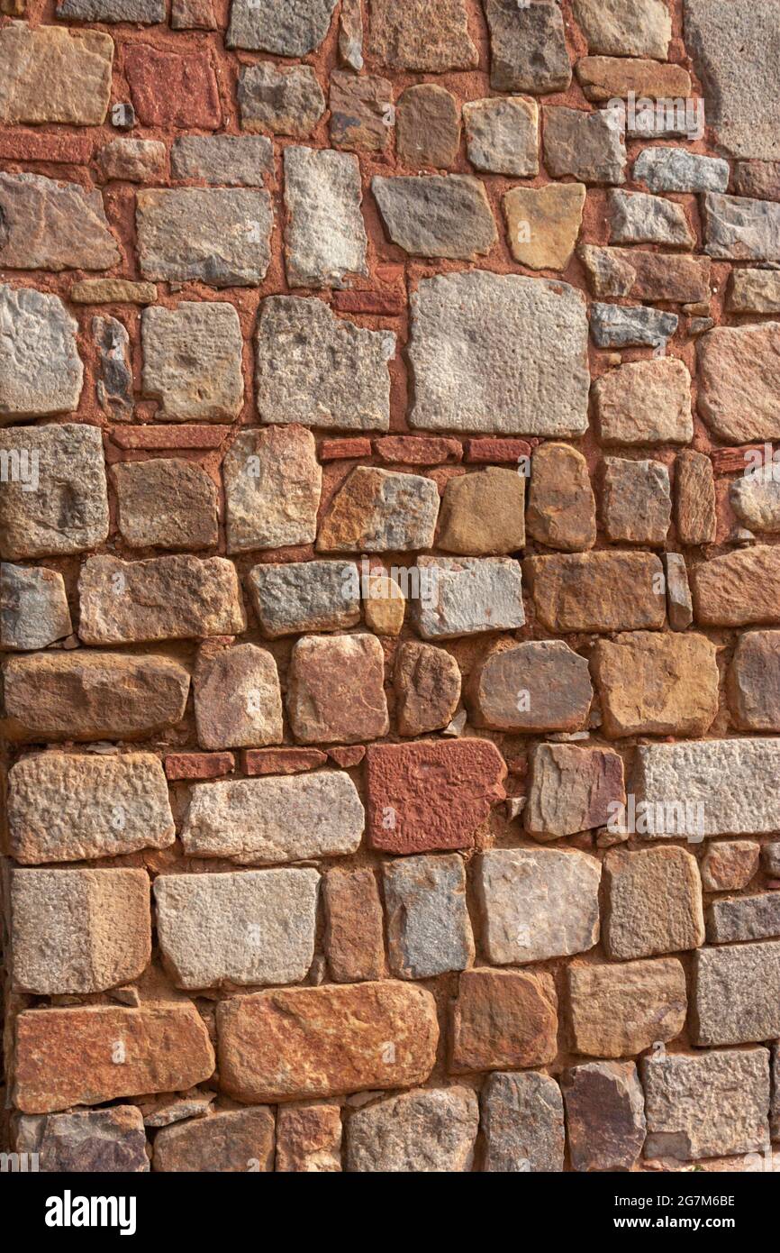 Natural stone wall texture background Stock Photo - Alamy