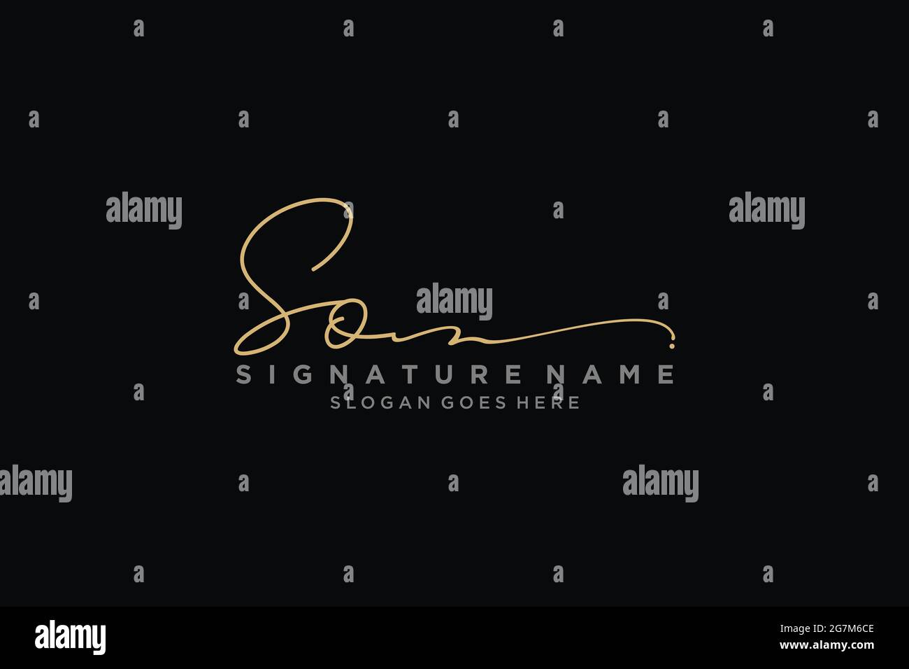 SO Letter Signature Logo Template elegant design logo Sign Symbol ...