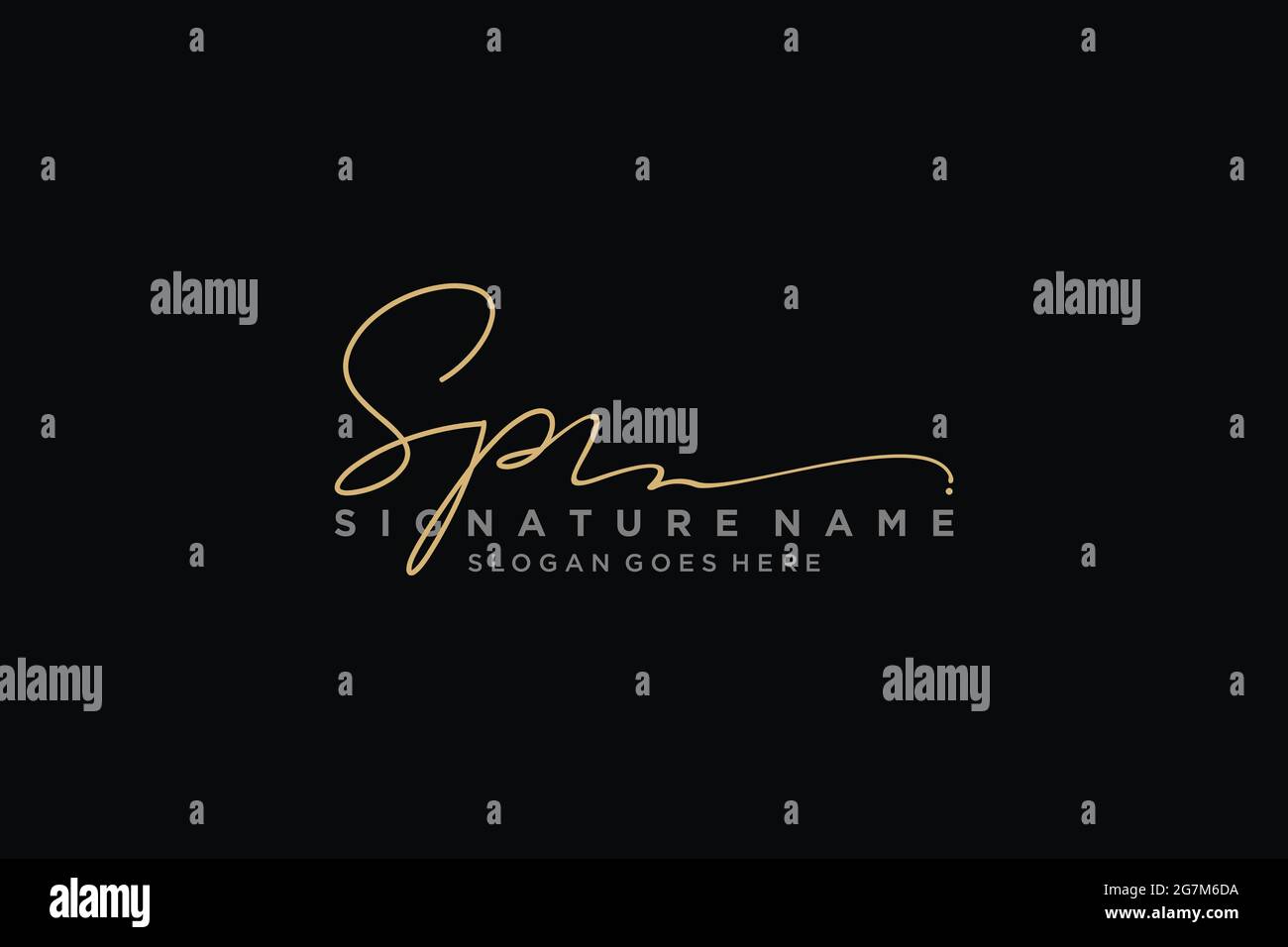 SP Letter Signature Logo Template elegant design logo Sign Symbol ...